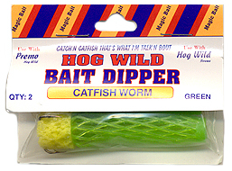 MAGIC BAIT, DIPPER WORM - GREEN | Catfish Connection