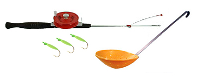 SCHOOLEY ICE FISHING KIT 26in. COMBO | Catfish Connection | Catfishing ...
